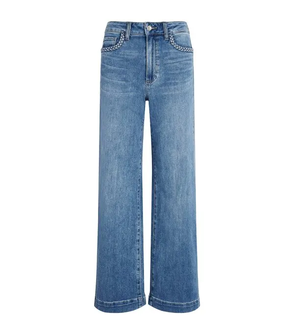 Paige Anessa Wide-leg Jeans - Blue