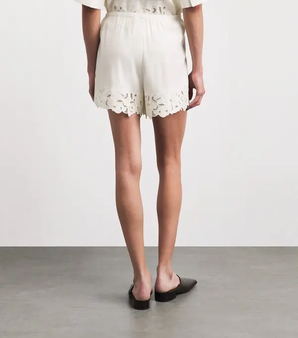 Camilla And Marc Chara Embroidered Linen-blend Shorts