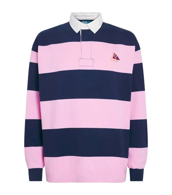 Polo Ralph Lauren Cotton Stripe Rugby Shirt - Pink