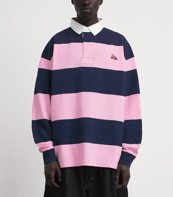 Polo Ralph Lauren Cotton Stripe Rugby Shirt - Pink