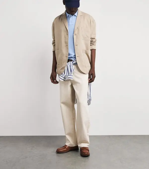 Polo Ralph Lauren Custom-fit Cotton Mesh Polo Shirt - Blue