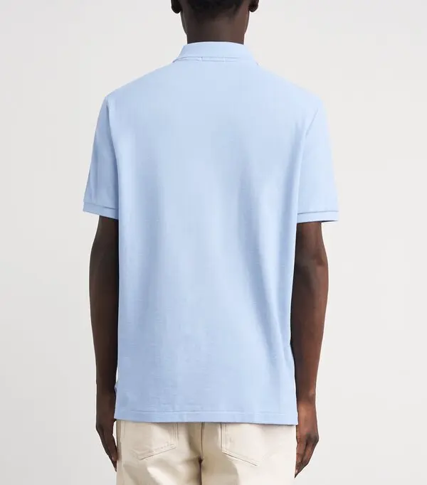 Polo Ralph Lauren Custom-fit Cotton Mesh Polo Shirt - Blue