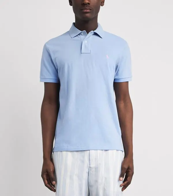 Polo Ralph Lauren Cotton Mesh Classic-fit Polo Shirt - Blue