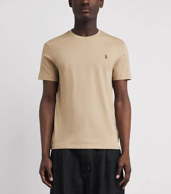Polo Ralph Lauren Cotton Custom-fit Polo Pony T-shirt - Brown