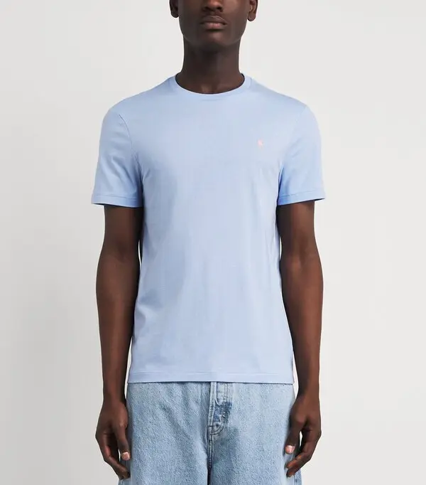 Polo Ralph Lauren Cotton Custom-fit Polo Pony T-shirt - Blue