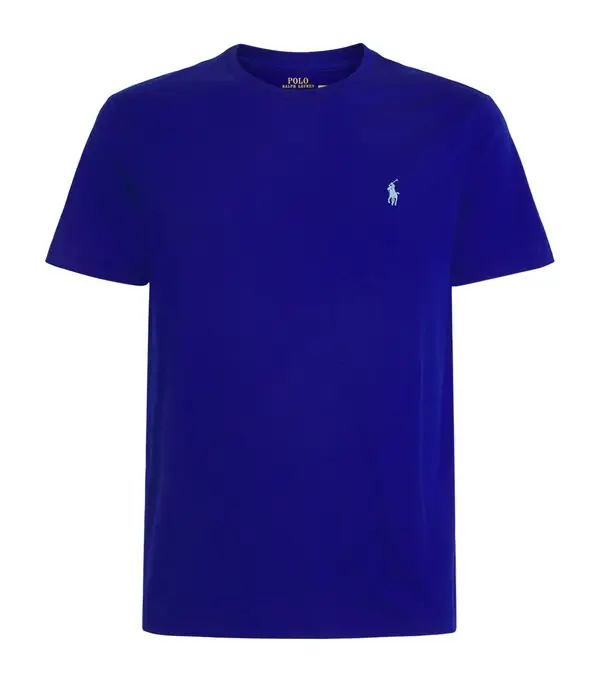 Polo Ralph Lauren Cotton Custom-fit Polo Pony T-shirt - Blue