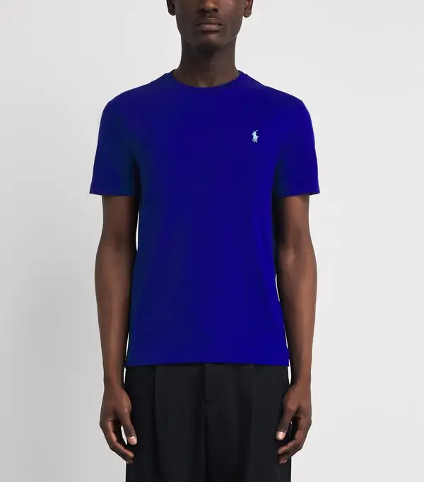 Polo Ralph Lauren Cotton Custom-fit Polo Pony T-shirt - Blue