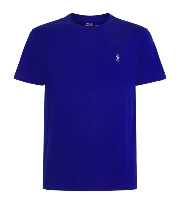 Polo Ralph Lauren Cotton Custom-fit Polo Pony T-shirt - Blue