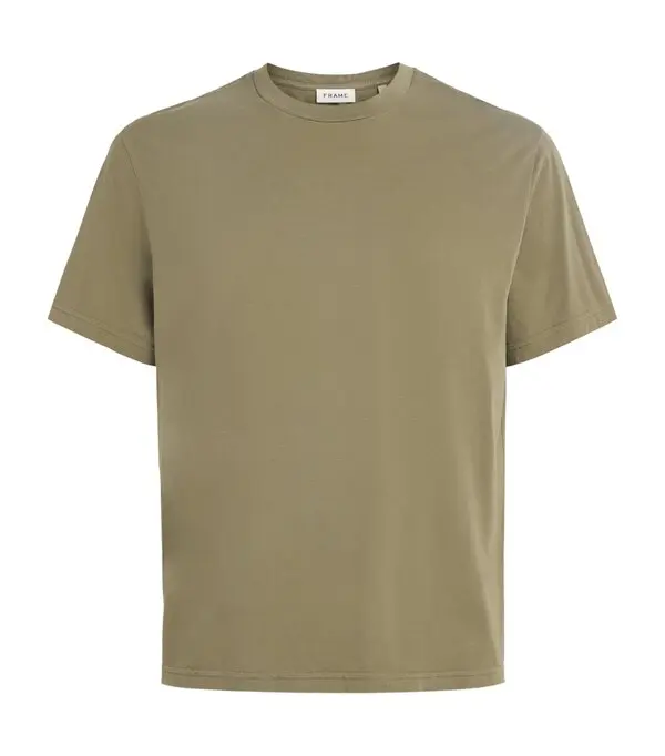 FRAME Cotton T-shirt - Brown