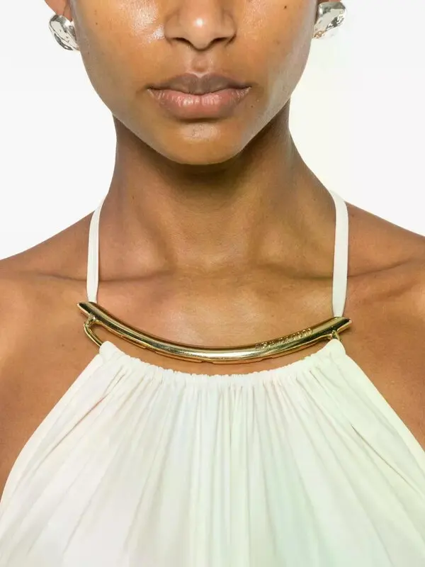 AGUA DE COCO Halterneck Midi Dress