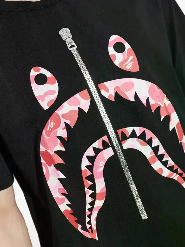 A BATHING APE Shark Camouflage-print T-shirt