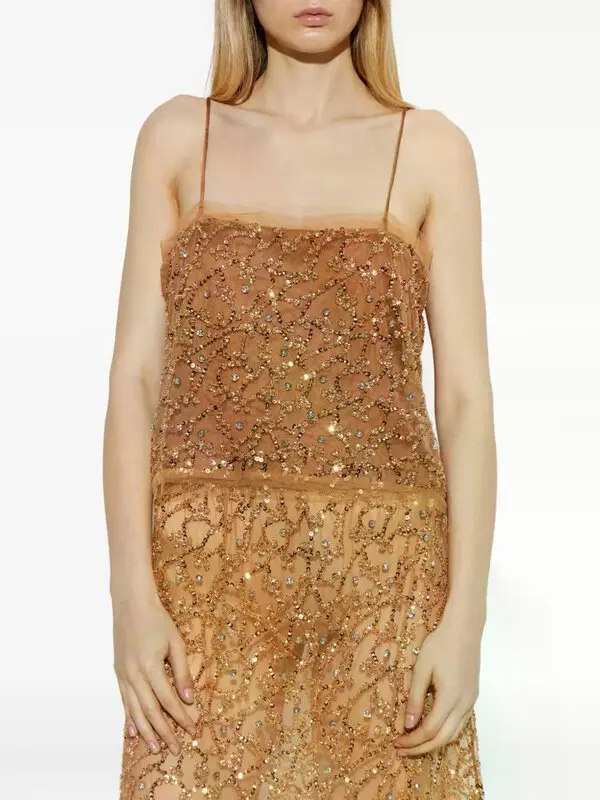 Munthe Nannali Sequin And Bead Embellished Top