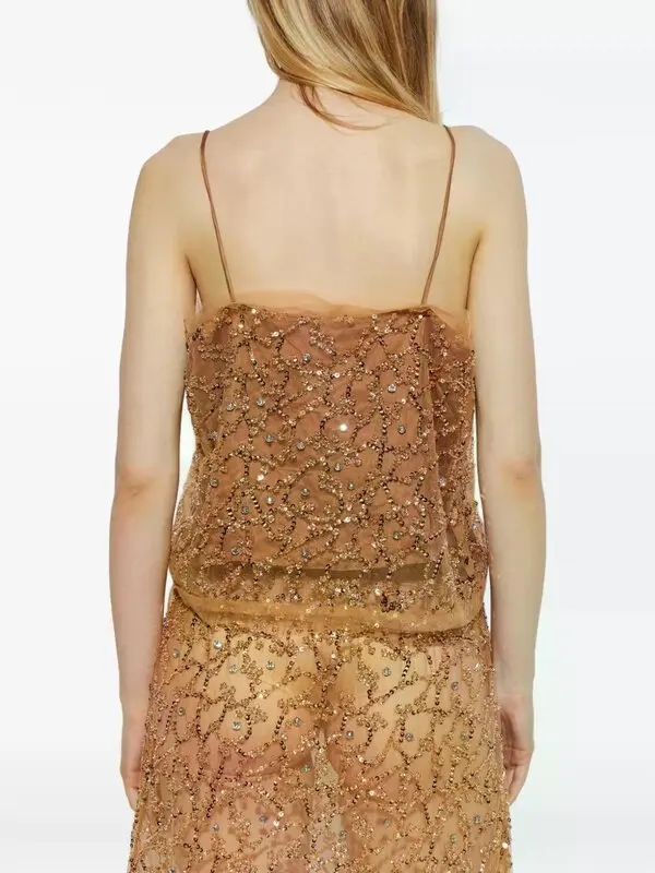 Munthe Nannali Sequin And Bead Embellished Top