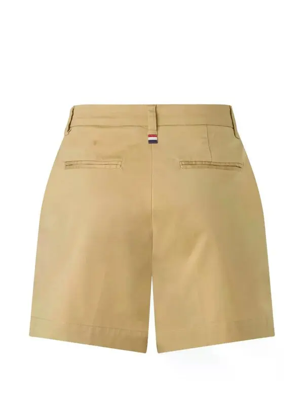 CONTE OF FLORENCE Logo Plaque Shorts - Neutrals
