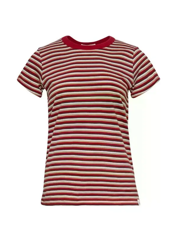 Rag & Bone Slub Striped T-shirt - Red
