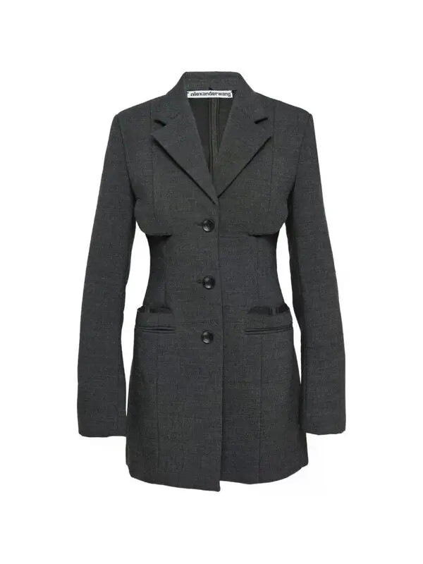 Alexander Wang Single-breasted Blazer With Waist Cut-outs