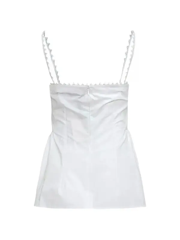Jacquemus Traversin Peplum Top - White