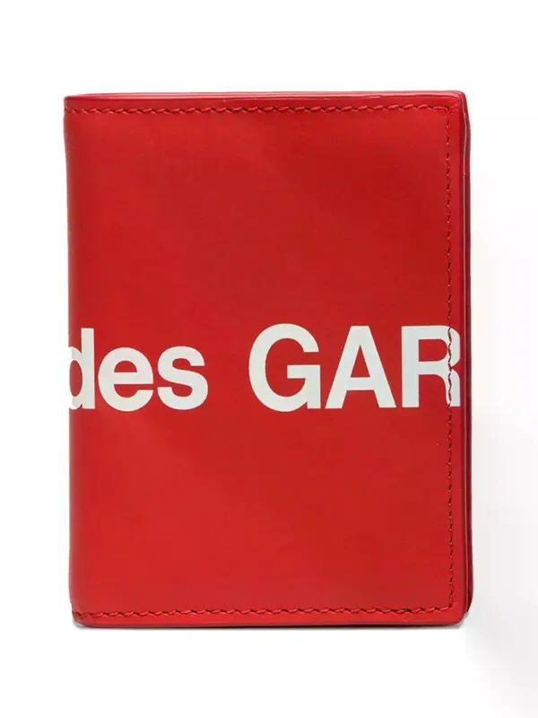 Comme Des Garçons Huge Logo Card Holder - Red