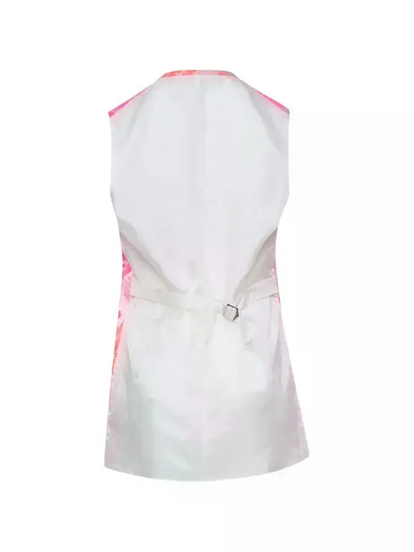 Comme Des Garçons Sleeveless Floral Print Vest