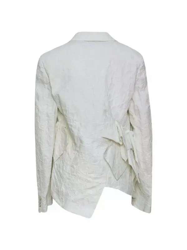 Comme Des Garçons Ruffled Brocade Blazer