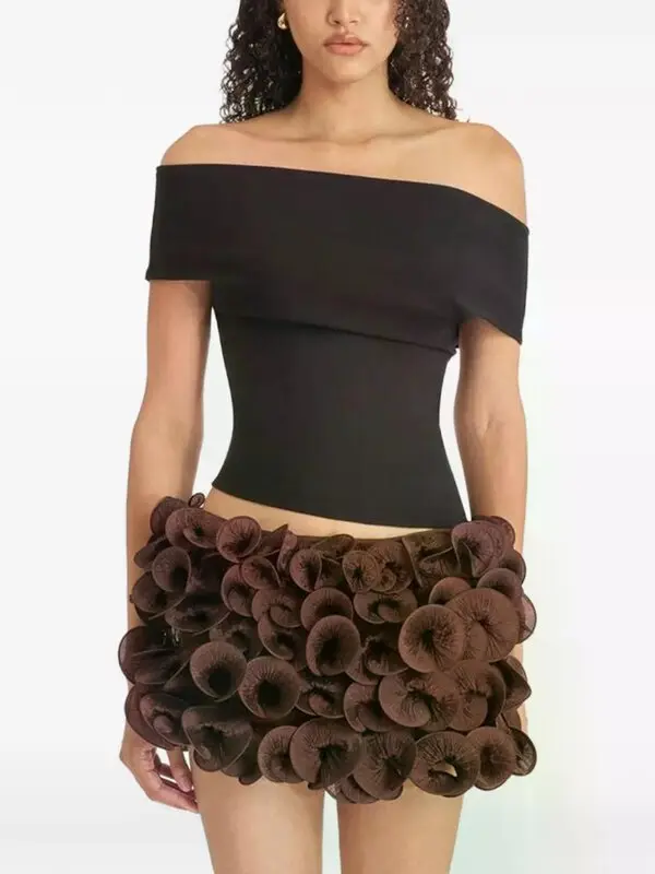 STOLEN STORES Asymmetric Off-shoulder Top