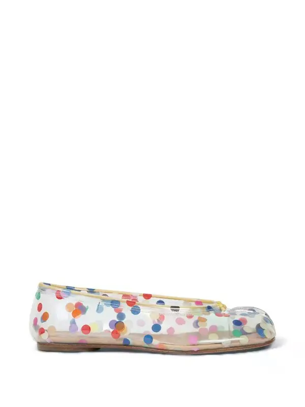 MAISON MARGIELA Confetti Print Tabi Ballet Flats - Multicolour