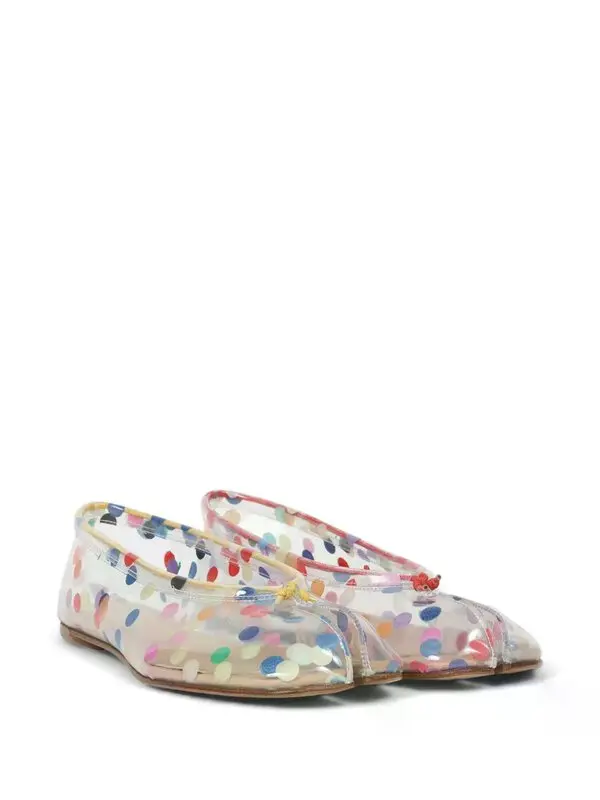 MAISON MARGIELA Confetti Print Tabi Ballet Flats