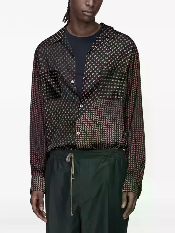 MAISON MARGIELA Paisley-print Long-sleeve Shirt