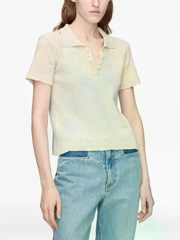 MAISON MARGIELA Wheat-stitch Cotton Polo Shirt