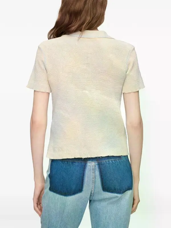 MAISON MARGIELA Wheat-stitch Cotton Polo Shirt