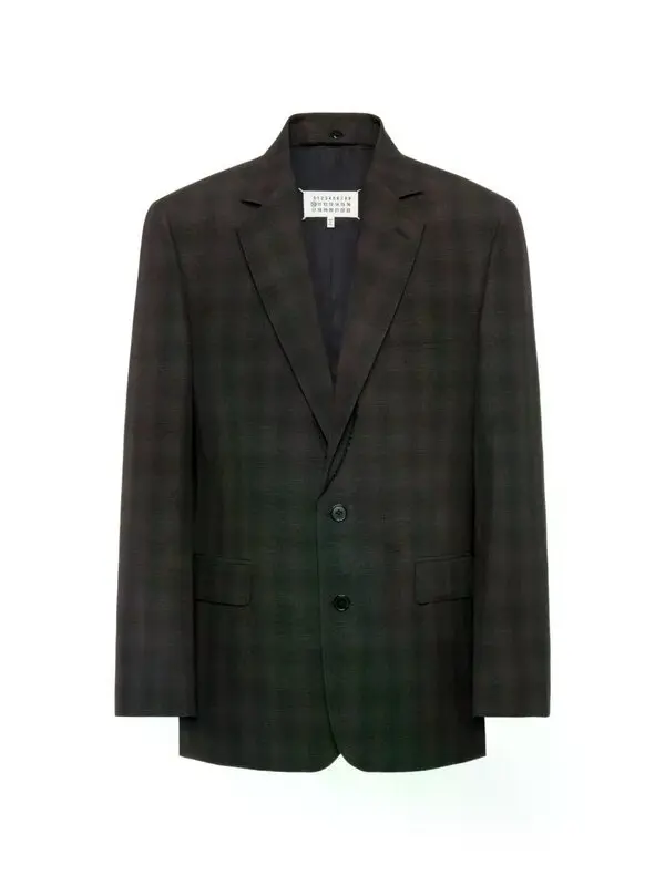 MAISON MARGIELA Virgin Wool Single-breasted Blazer - Brown
