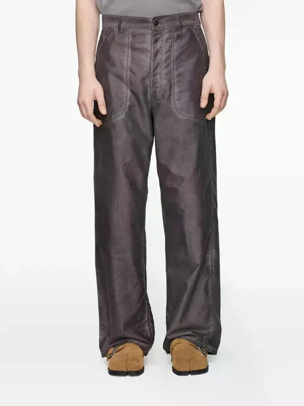MAISON MARGIELA Wide-leg Trousers With Stitched Pocket Detail