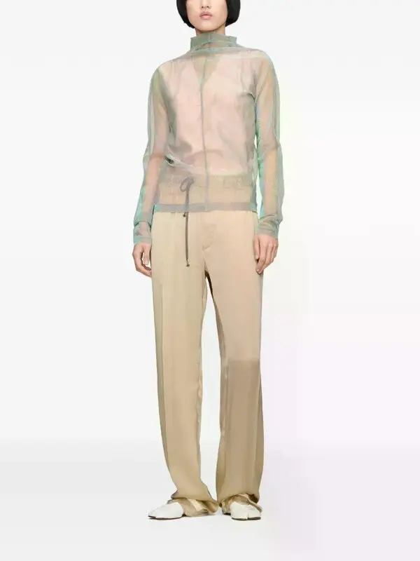 MAISON MARGIELA Drawstring Straight-leg Trousers - Neutrals