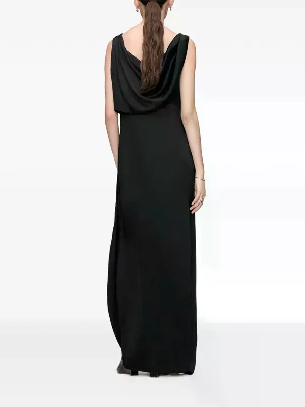 MAISON MARGIELA Satin Draped Maxi Dress