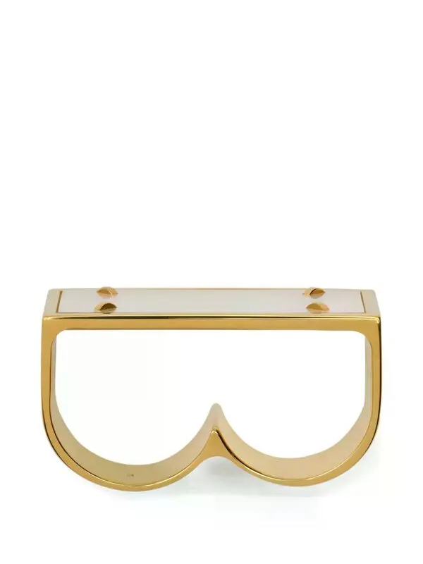 MAISON MARGIELA Four Stitches Double Signet Ring