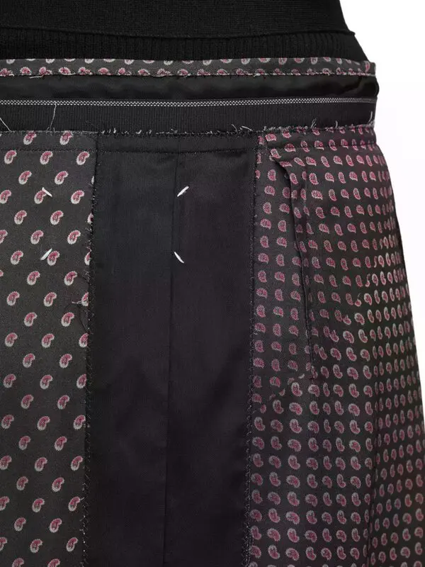 MAISON MARGIELA Paisley Print Midi Skirt