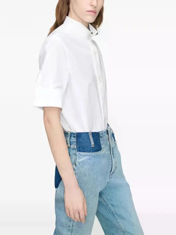 MAISON MARGIELA Wing-collar Short-sleeve Shirt