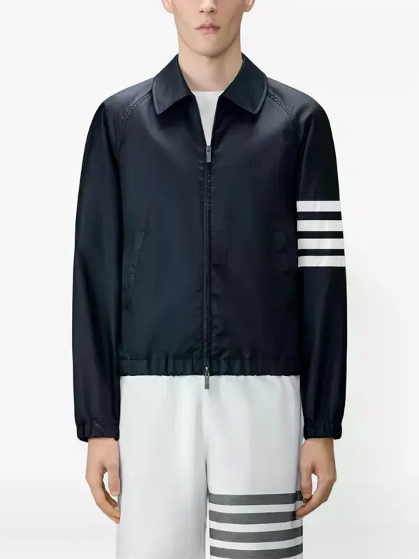 Thom Browne Ripstop Raglan Jacket - Blue