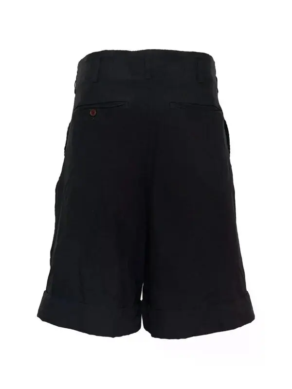 Comme Des Garçons Pleated Turn-up Shorts