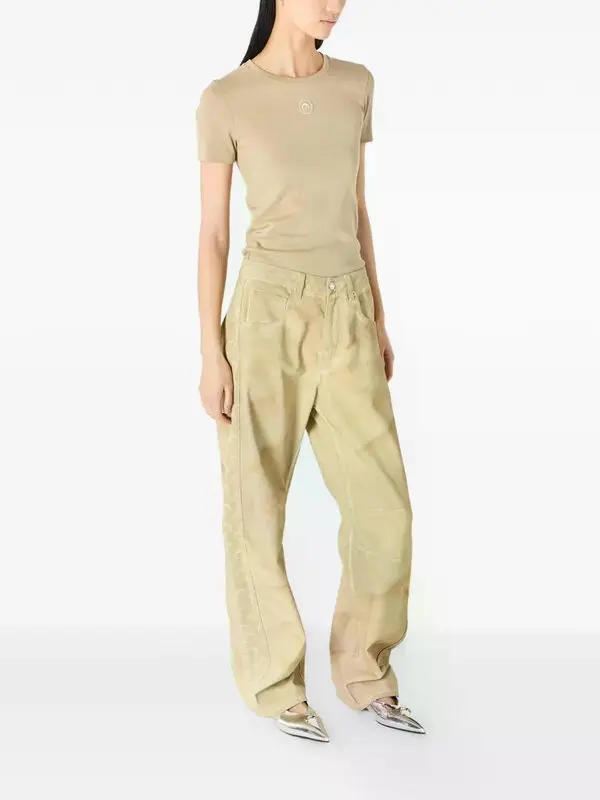 MARINE SERRE Faded Moon Motif Jeans