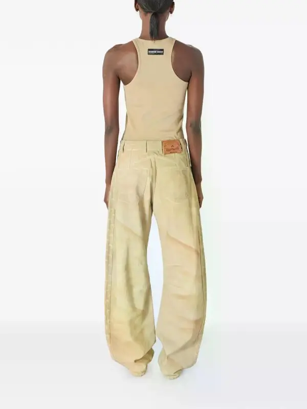 MARINE SERRE Faded Moon Motif Jeans