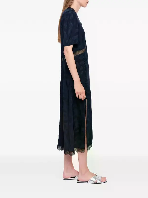 Zadig&Voltaire Lace-trimmed Redox Midi Dress