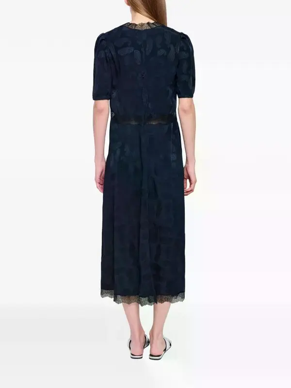 Zadig&Voltaire Lace-trimmed Redox Midi Dress