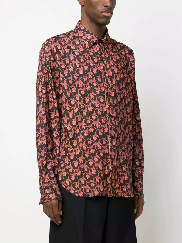 Viktor & Rolf Floral Pattern Shirt With French Collar