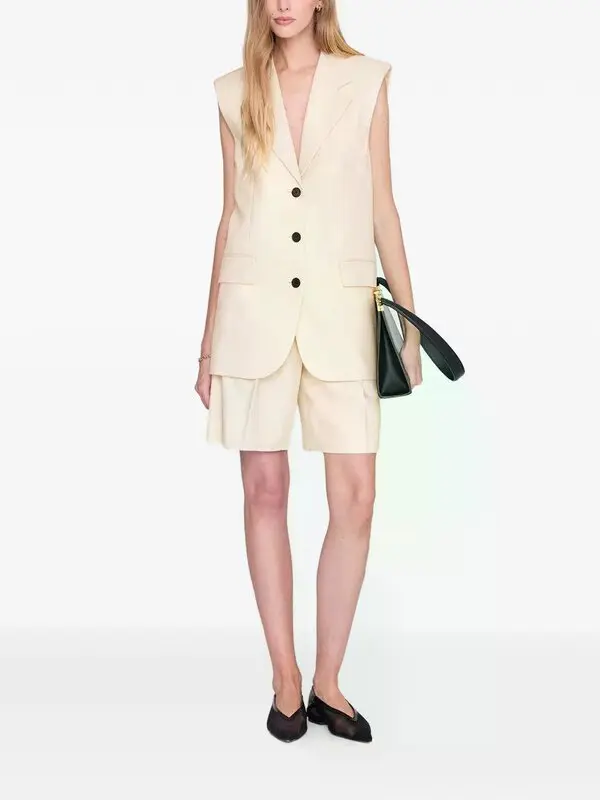 ANINE BING Brice Pleated Shorts