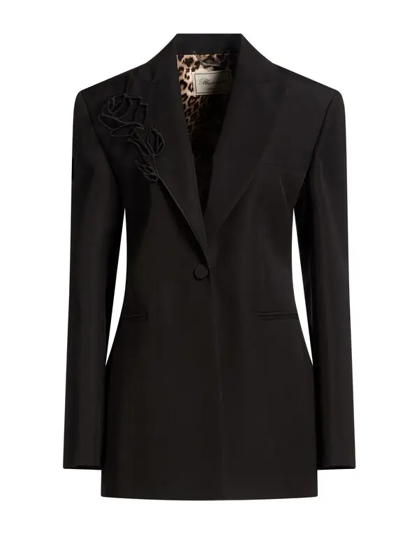 Blumarine Single-breasted Virgin Wool Blazer