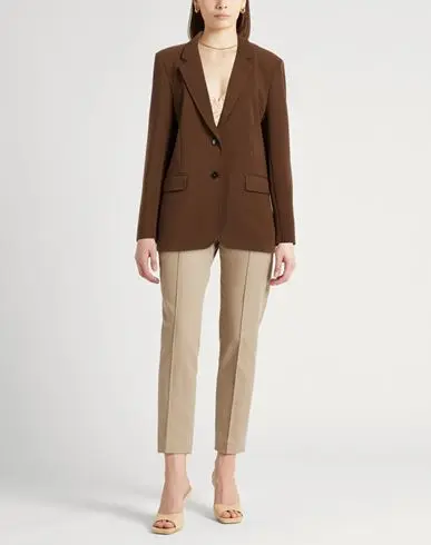 ALYSI Single-breasted Blazer - Brown