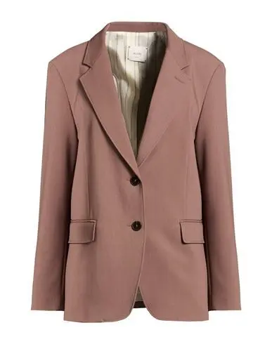 ALYSI Single-breasted Twill Blazer - Light Brown