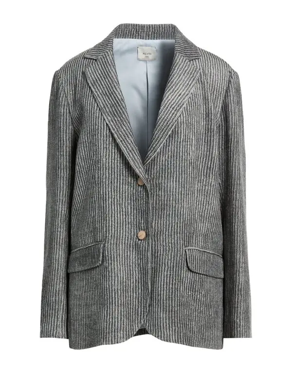 ALYSI Single-breasted Striped Blazer