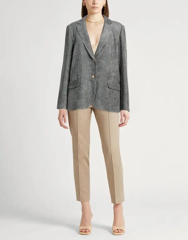 ALYSI Single-breasted Striped Blazer